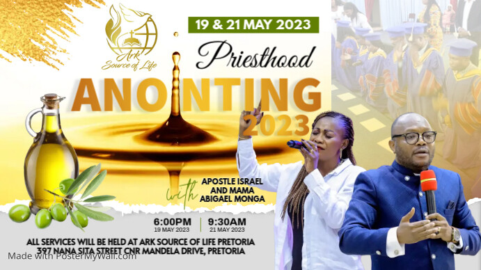 Priesthood Anointing | PosterMyWall