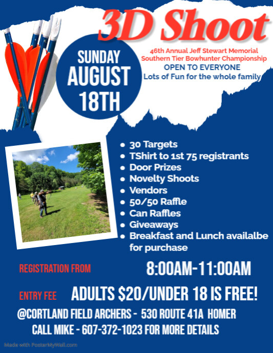 3D Archery Shoot Flyer | PosterMyWall