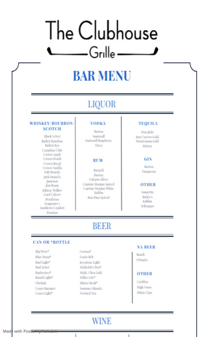 Bar menu design template | PosterMyWall