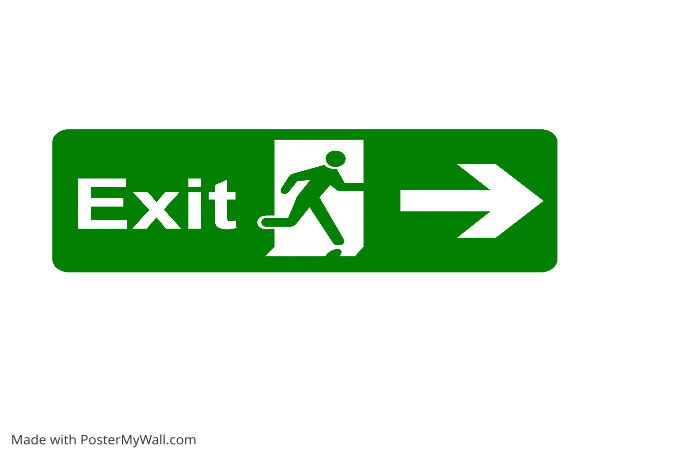 fire exit | PosterMyWall