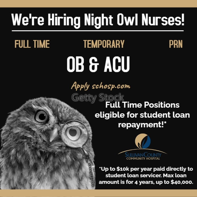 Copy of Copy of Night Owl Nurses | PosterMyWall