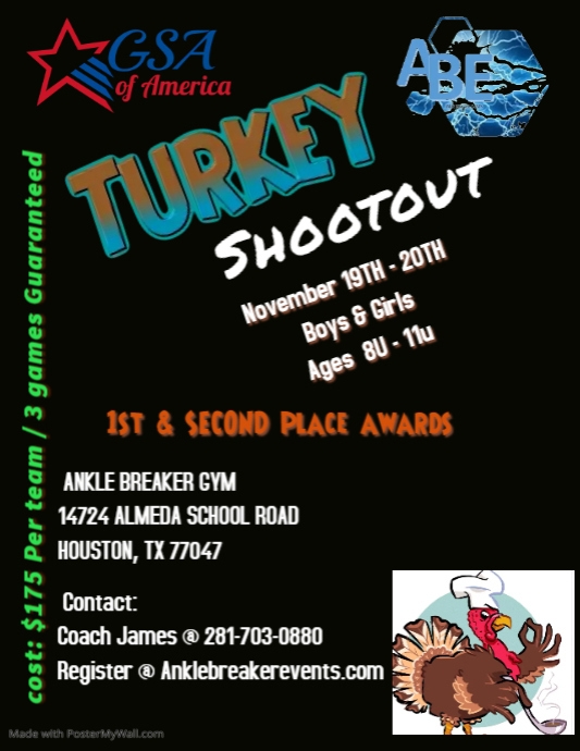 TURKEY SHOOTOUT FLYER | PosterMyWall