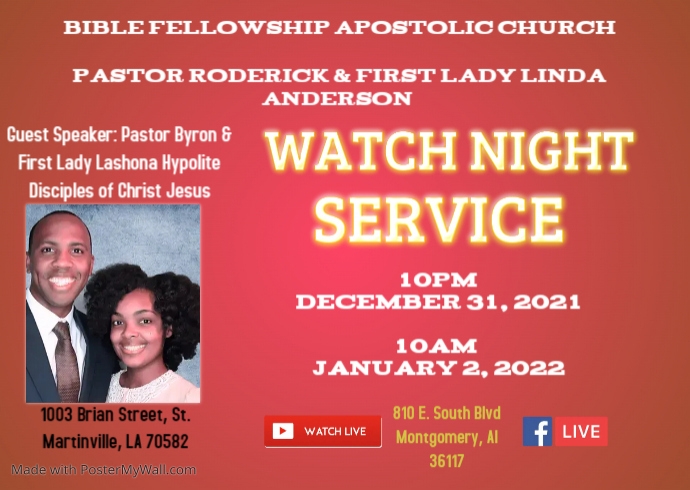Copy of Church Watch Night Service | PosterMyWall