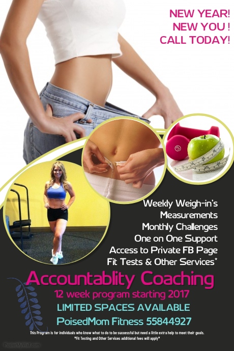 New Year New You Accountability Program | PosterMyWall