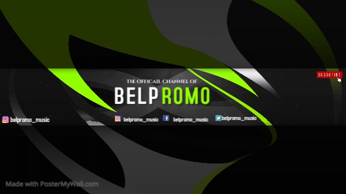 Copy of Copie de youtube banner by belkacem designer | PosterMyWall