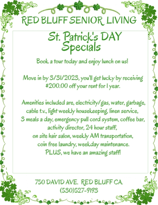 Copy of Background Green Clover Floral | PosterMyWall