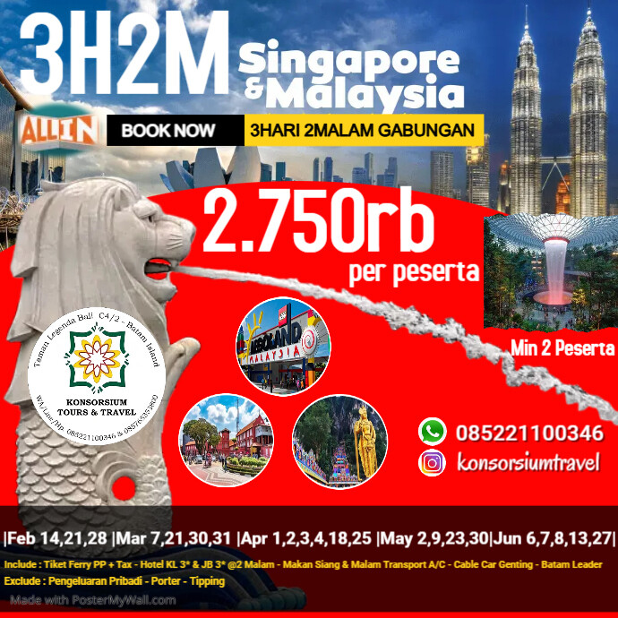 Copy of Salinan Singapore-Malaysia (2) | PosterMyWall