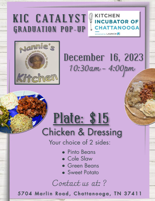 Copy of Nannies Kitchen V1 | PosterMyWall