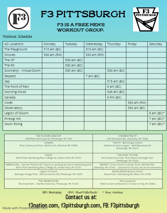 F3 flyer Oct 2021 | PosterMyWall