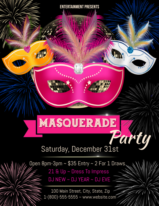 Copy of Masquerade Party | PosterMyWall