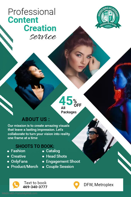 Copy of Content Creators Flyer | PosterMyWall