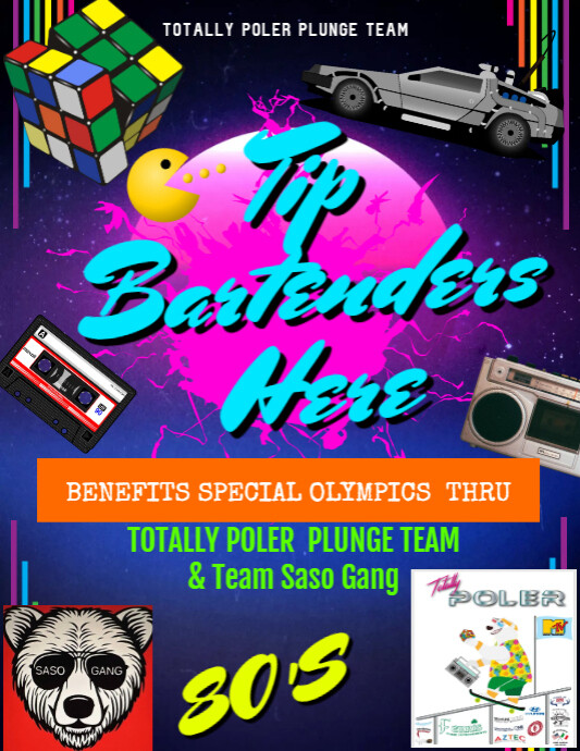 Back To 80's Flyer | PosterMyWall