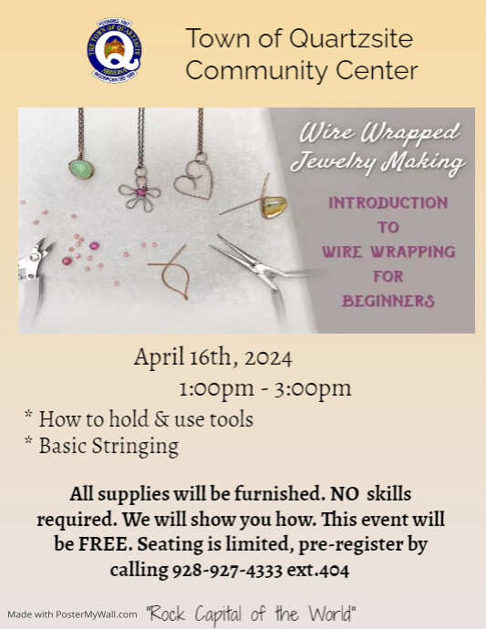 Classes. Jewelry making classes | PosterMyWall