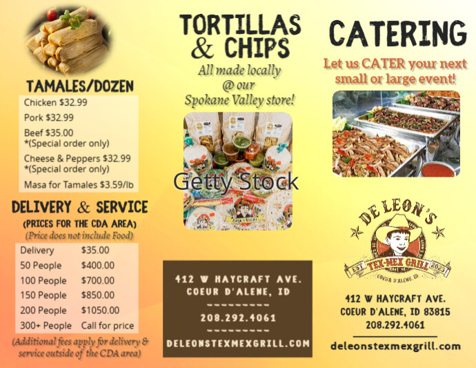 CDA front catering menu 10-2023 (2) | PosterMyWall