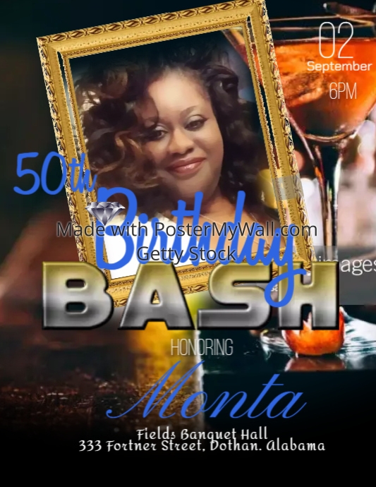 Birthday Bash Club Style Bar Template | PosterMyWall