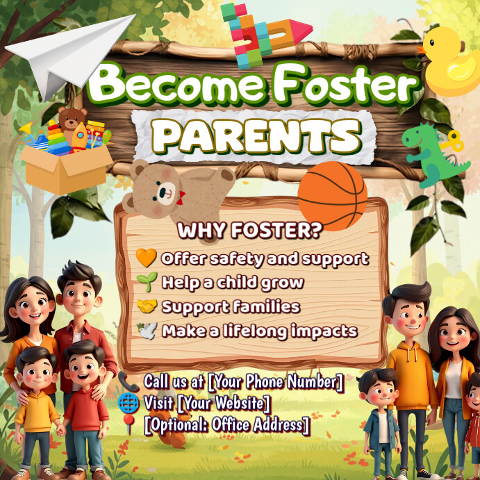 Be a Foster Parent Template | PosterMyWall