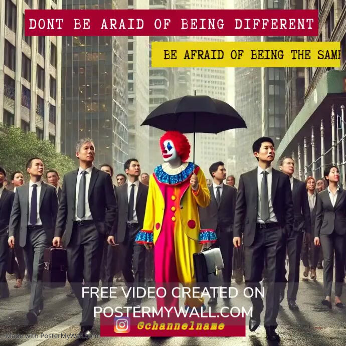 Copy of Be Different Quote Instagram Post | PosterMyWall