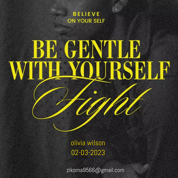 be gentle Template | PosterMyWall