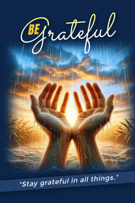 Be grateful Template | PosterMyWall