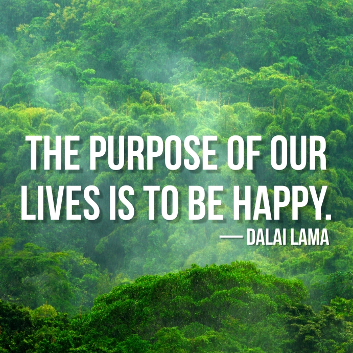 Be Happy Quote | Inspirational Quotes Template | PosterMyWall