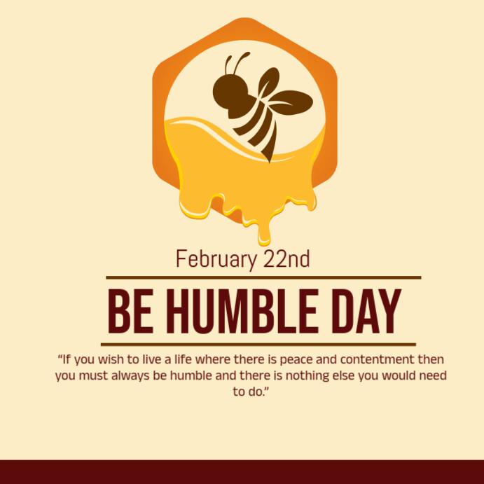 be humble day Template | PosterMyWall