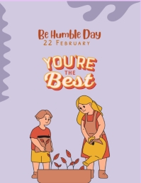 be humble day poster Template | PosterMyWall