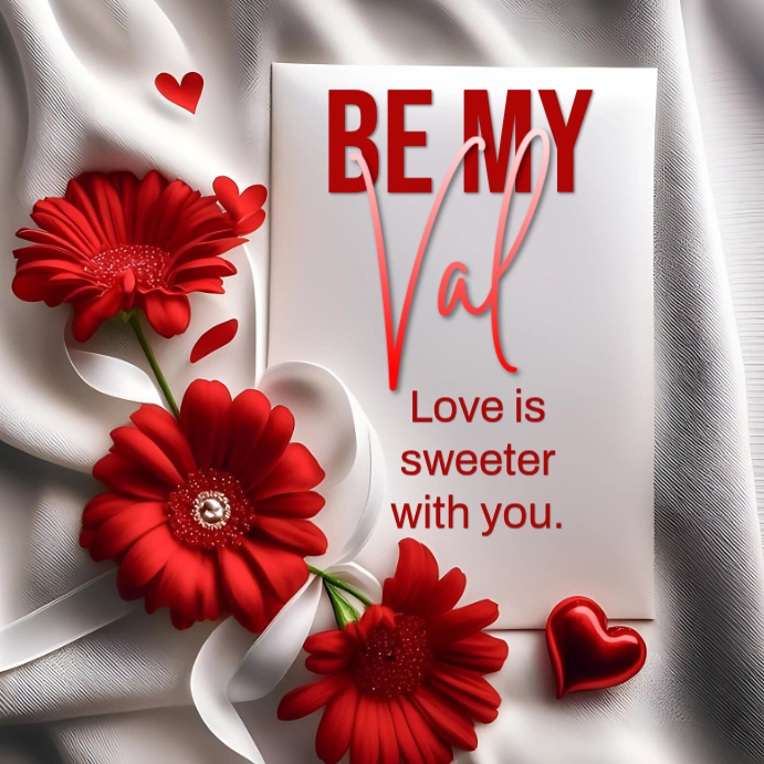 Be My Val Flyer Template | PosterMyWall