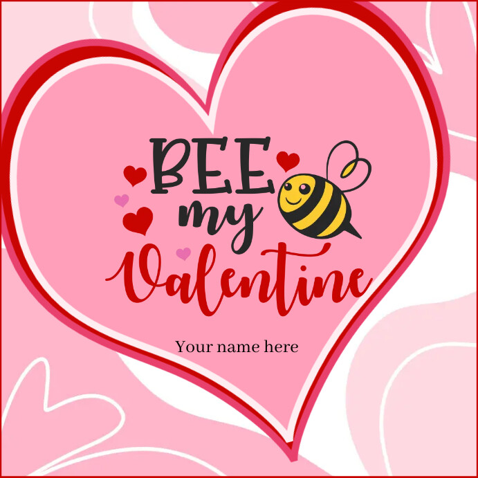 Be my Valentine card template | PosterMyWall
