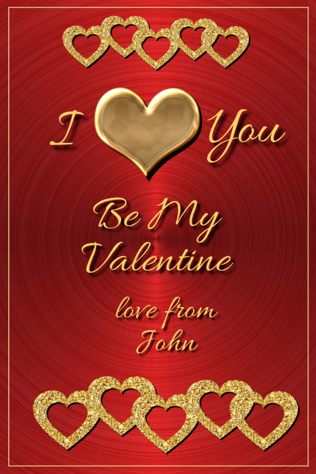Be My Valentine Template | PosterMyWall