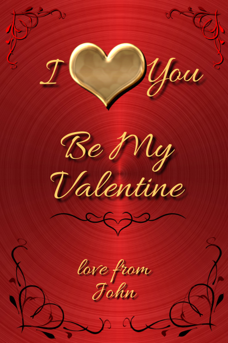 Be My Valentine Template | PosterMyWall