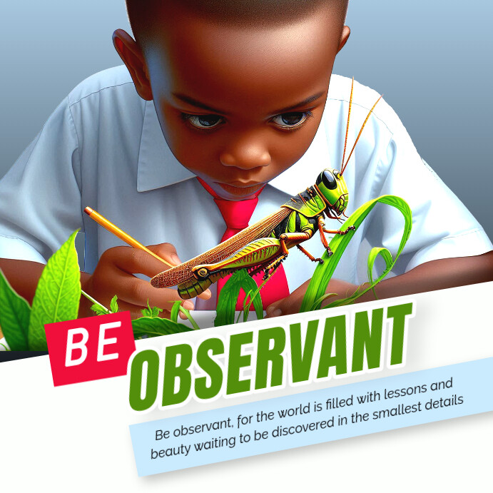Copy of Be observant | PosterMyWall