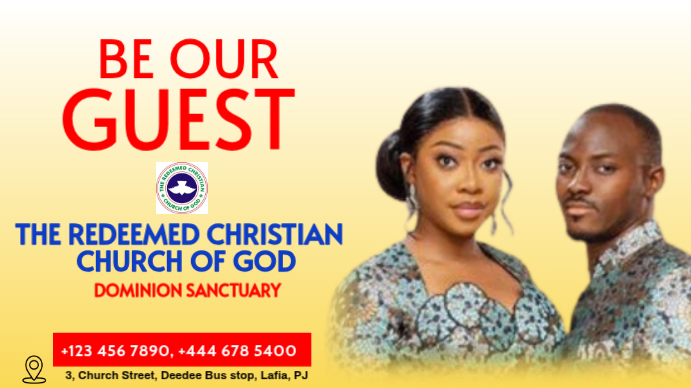 Be our Guest: Church Service Template | PosterMyWall