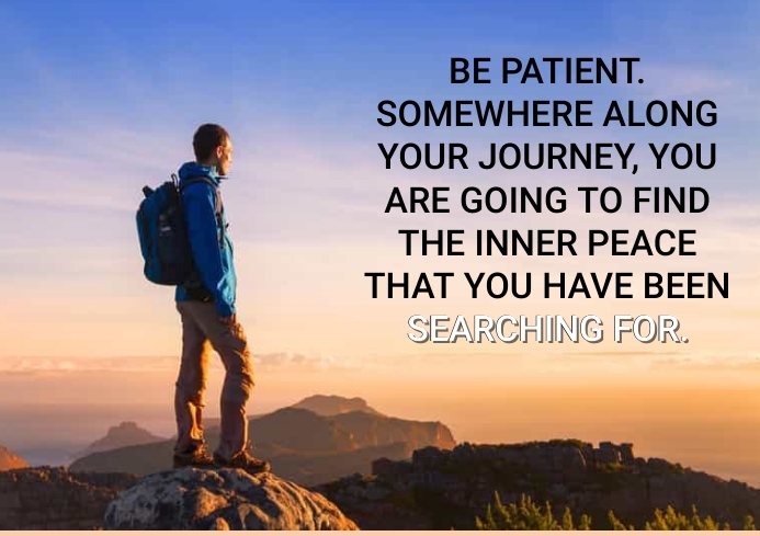 Plantilla de BE PATIENT QUOTE TEMPLATE | PosterMyWall