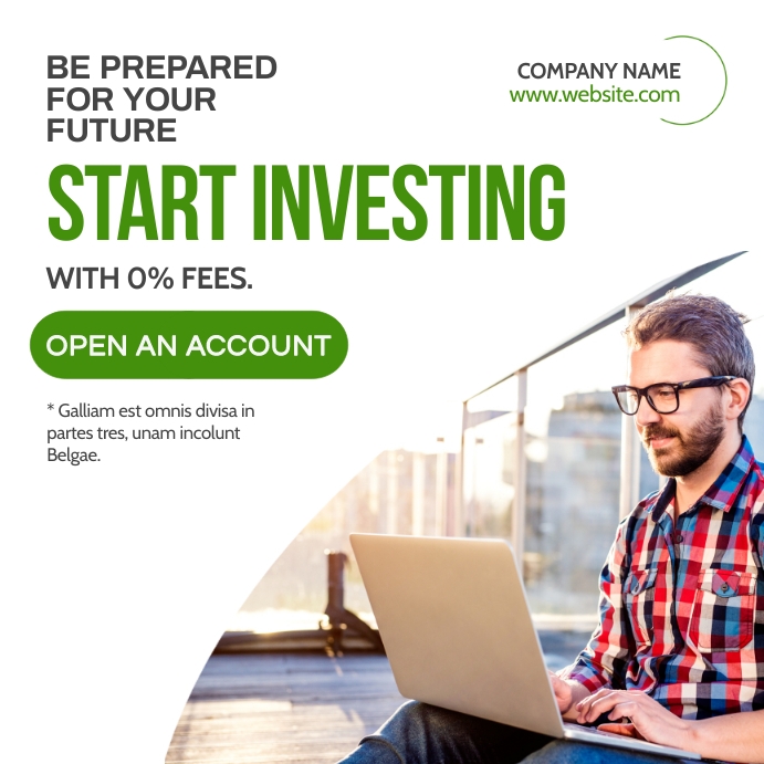 be prepared for your future start investing Template | PosterMyWall