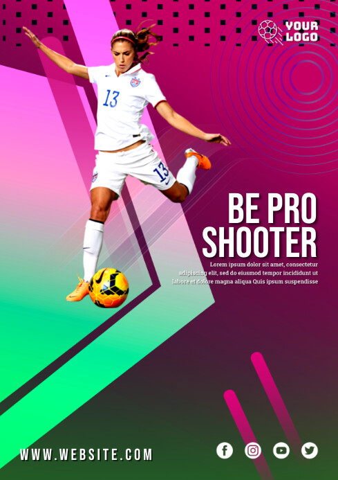BE PRO SHOOTER TEMPLATE | PosterMyWall