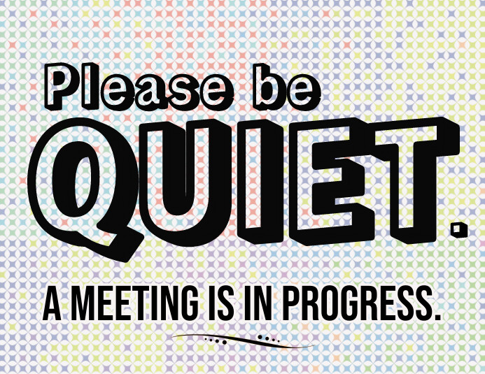 Be Quiet Signage Printable Flyer Us Letter Template Postermywall