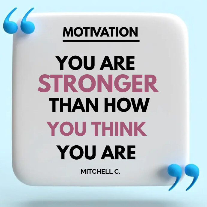 BE STRONG Template | PosterMyWall