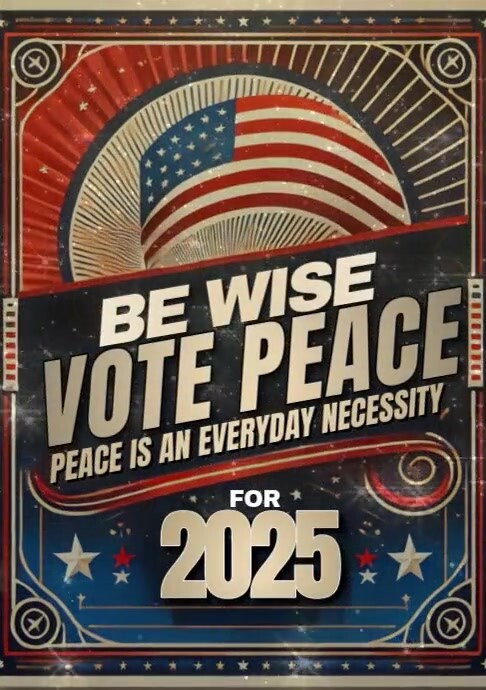 Be wise Vote Pease Flyer Template | PosterMyWall