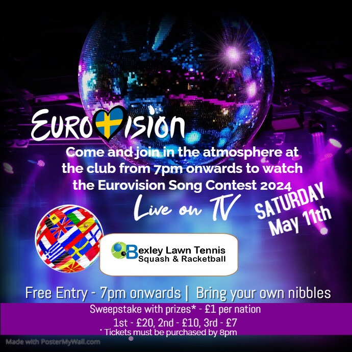 Eurovision Disco Party Tel Aviv 2019 Themed Party Instagram | PosterMyWall