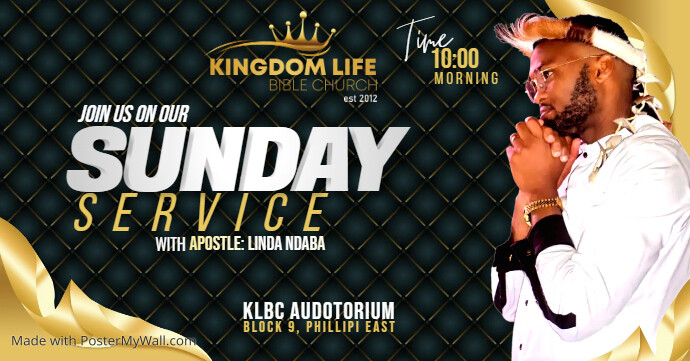 Sunday Service Ad | PosterMyWall