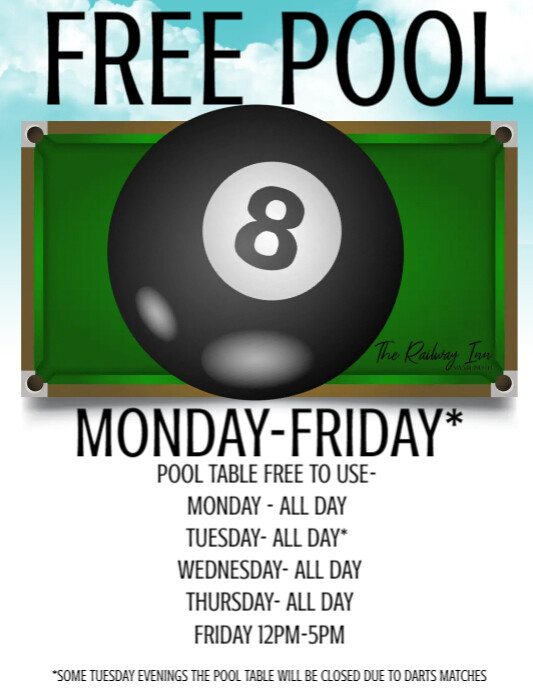 Pool Table Night | PosterMyWall