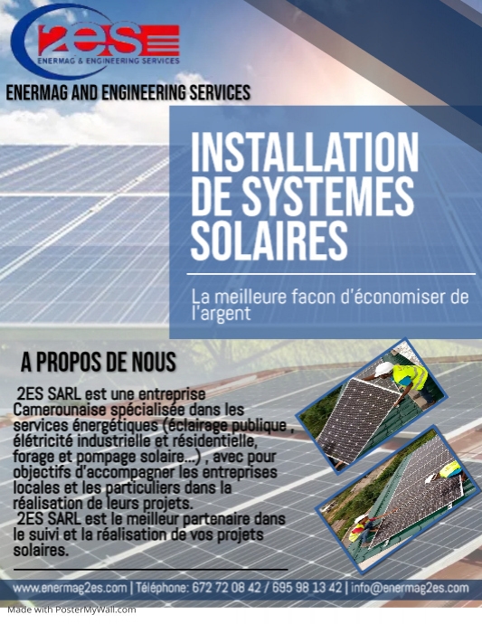 Copy of Copie de Solar Systems Company Flyer Template | PosterMyWall