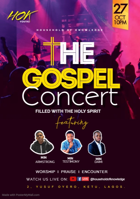 gospel concert | PosterMyWall