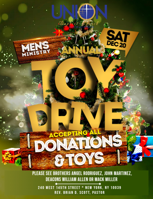 UBC ANNUAL TOY DRIVE | PosterMyWall