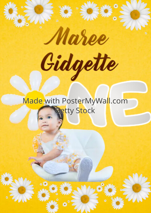 Daisy Birthday Party Invitation | PosterMyWall