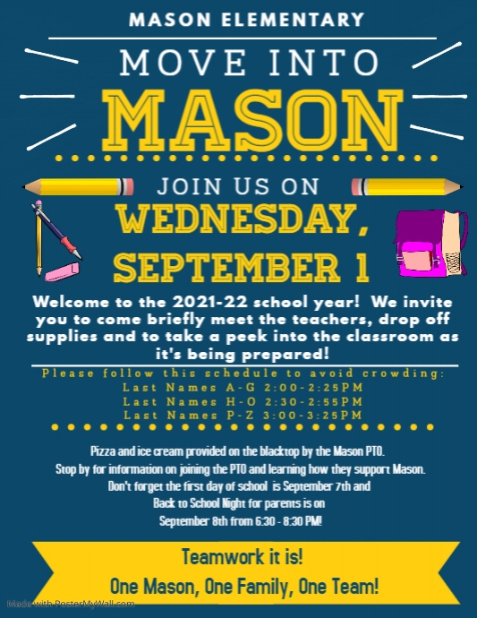 Copy of Copy of Typography First Day of School Party Flyer | PosterMyWall