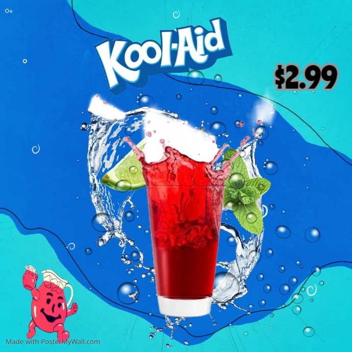 Summers Drink Blue Lagoon Mint Slush | PosterMyWall