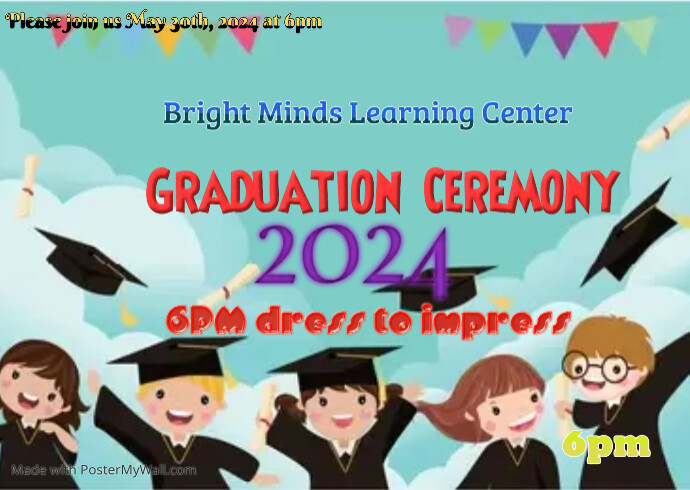 Preschool Graduation | PosterMyWall