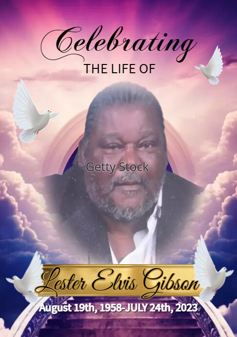 Heaven and Dove Funeral Program | PosterMyWall