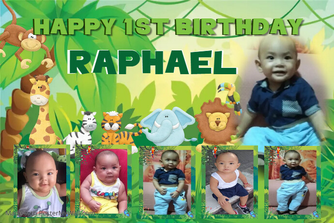 Jungle Animals Birthday Design | PosterMyWall